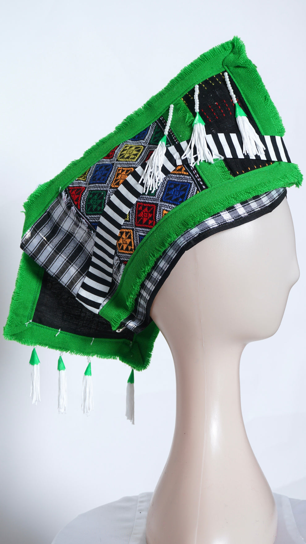 Green Rooster Hat – Hmong Custom Clothes