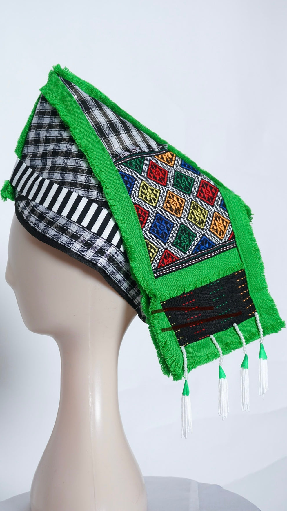 Green Rooster Hat – Hmong Custom Clothes