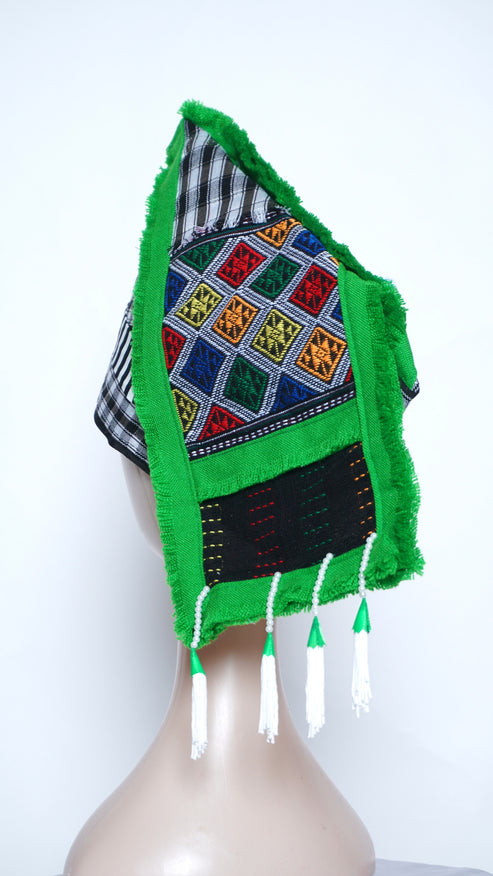 Green Rooster Hat – Hmong Custom Clothes